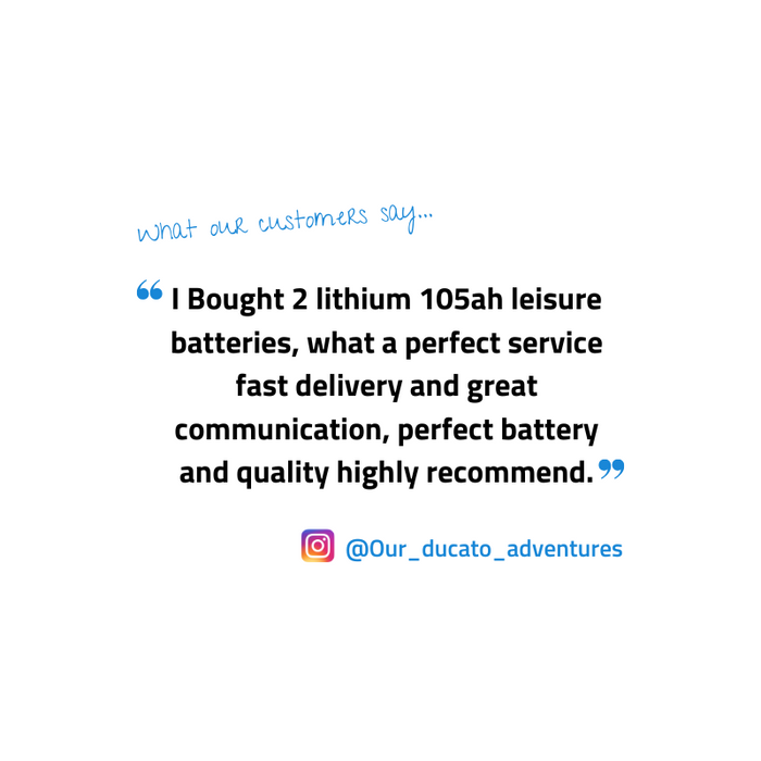 105Ah 12v Lithium Leisure Battery | Fogstar Drift